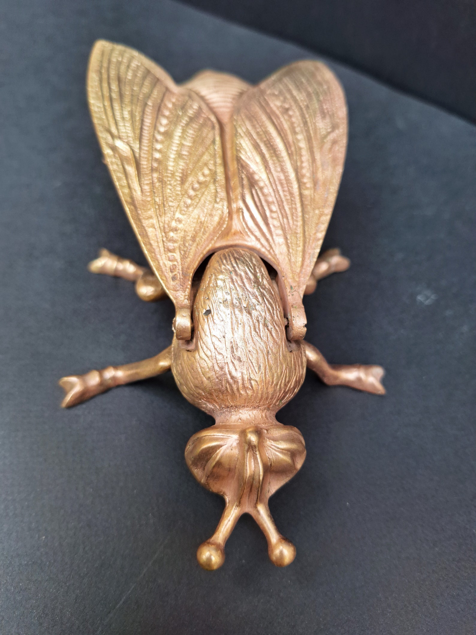 Vintage Bronze Fly Ashtray - Etsy