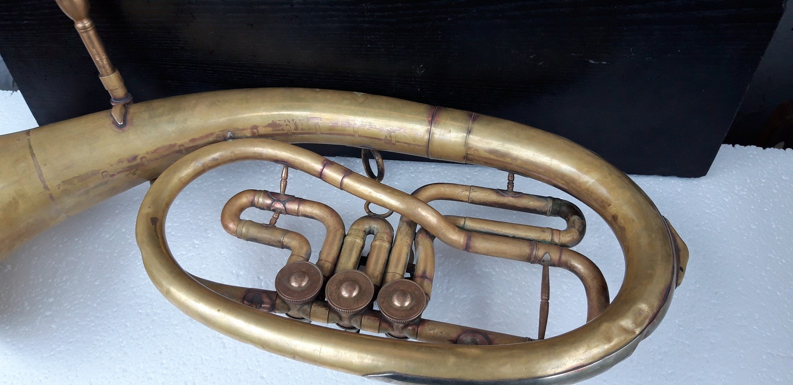 Vintage Saxhorn Tenorhorn Brass Wind Instruments Music room | Etsy