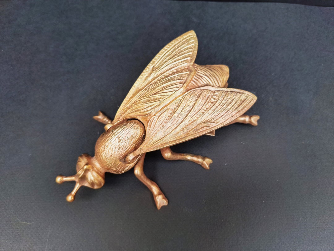 Vintage Bronze Fly Ashtray - Etsy