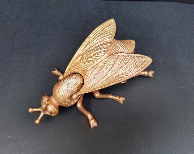 Vintage Bronze Fly Ashtray - Etsy