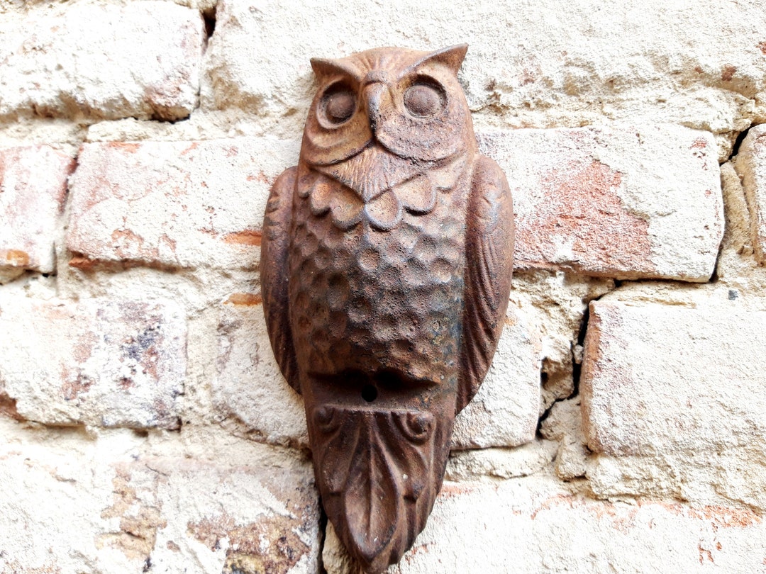 Rusty Owl Cast Iron Vintage Wall Decor - Etsy