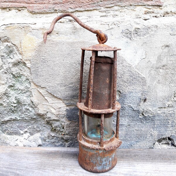 Antique Miners Lamp - Etsy
