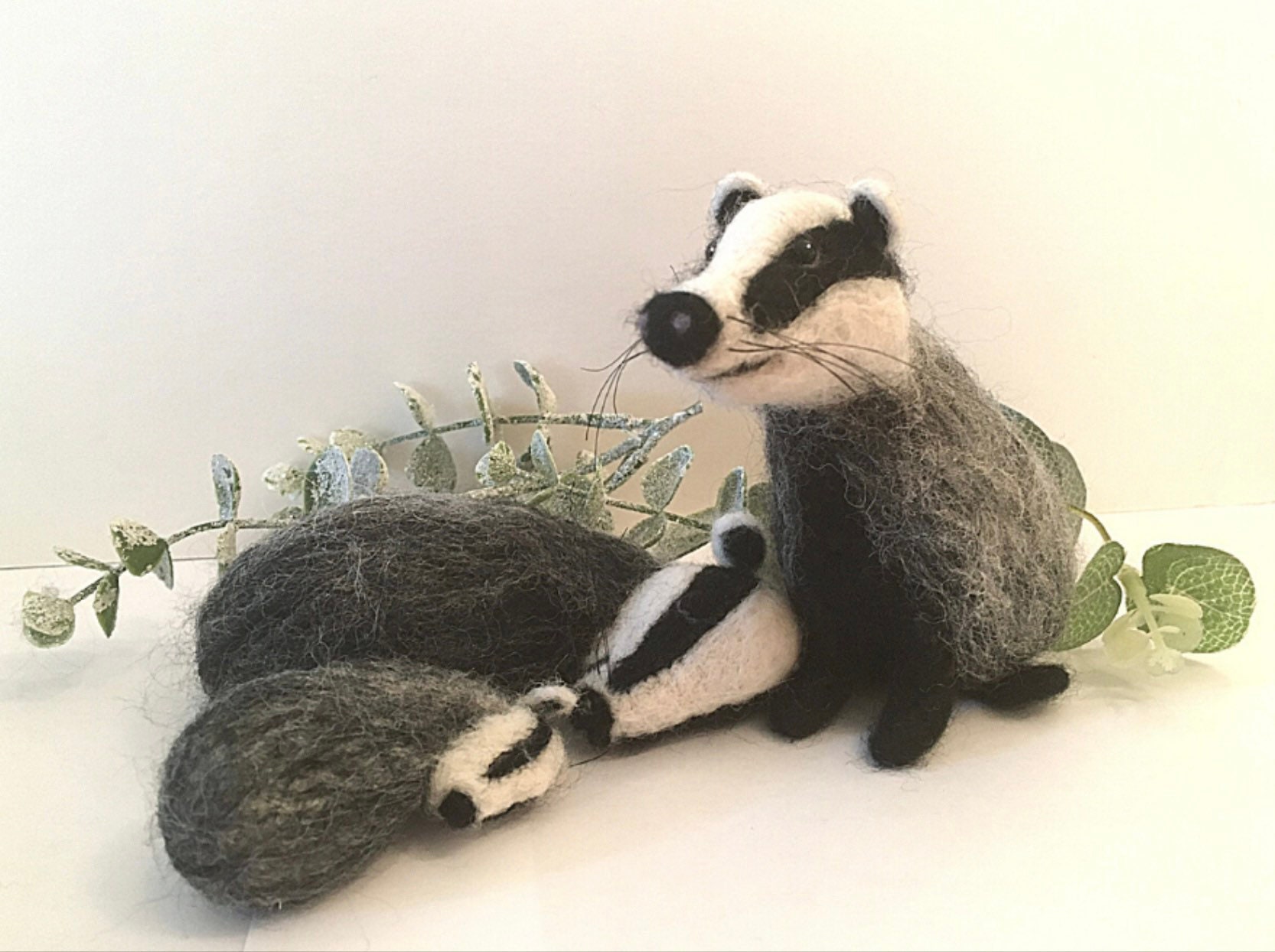 Needle Felting Craft Kit. Billy Badger and Family. - Etsy UK