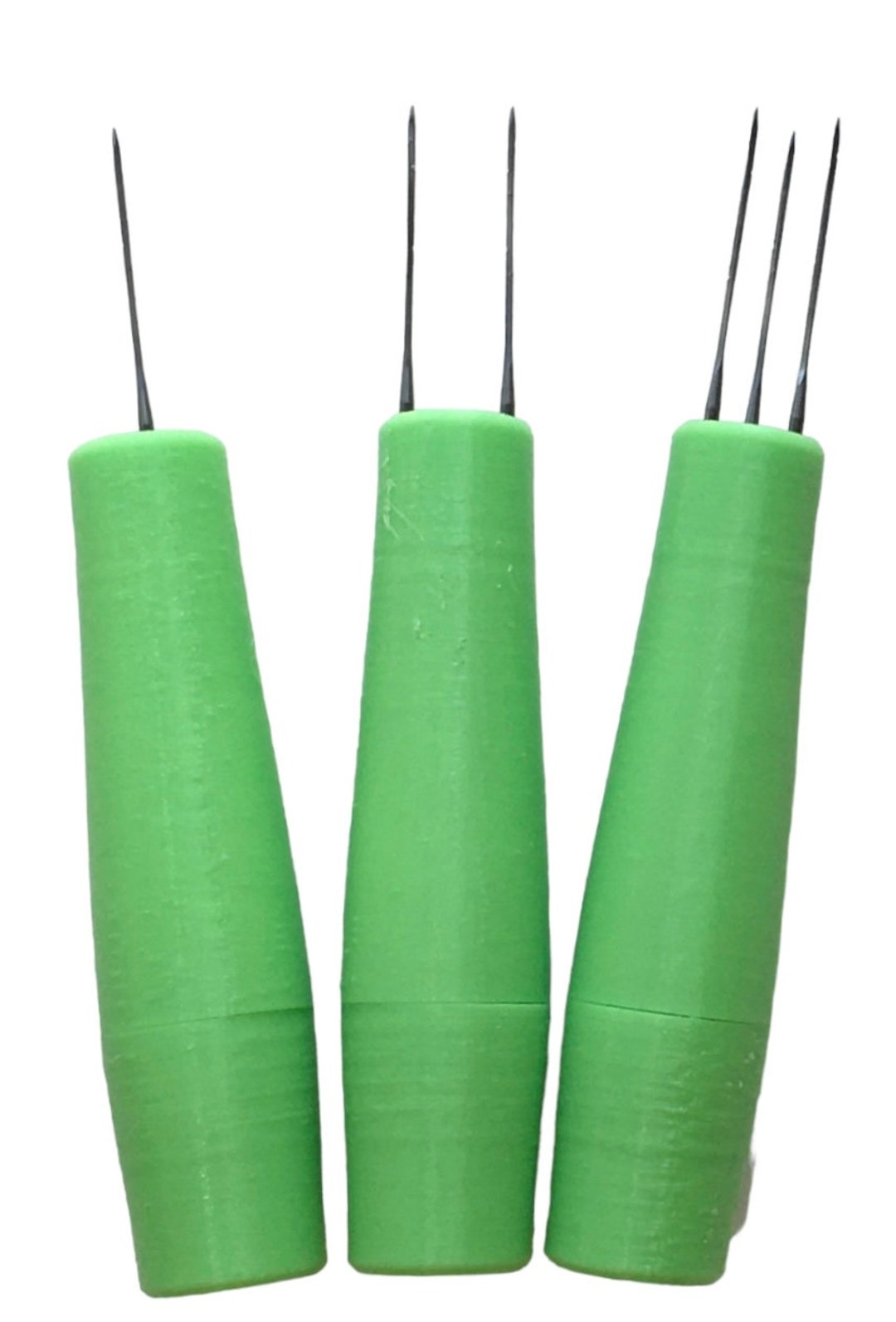 Set of Three Needle Felting Handles, Single, Double, and Triple Tools ...