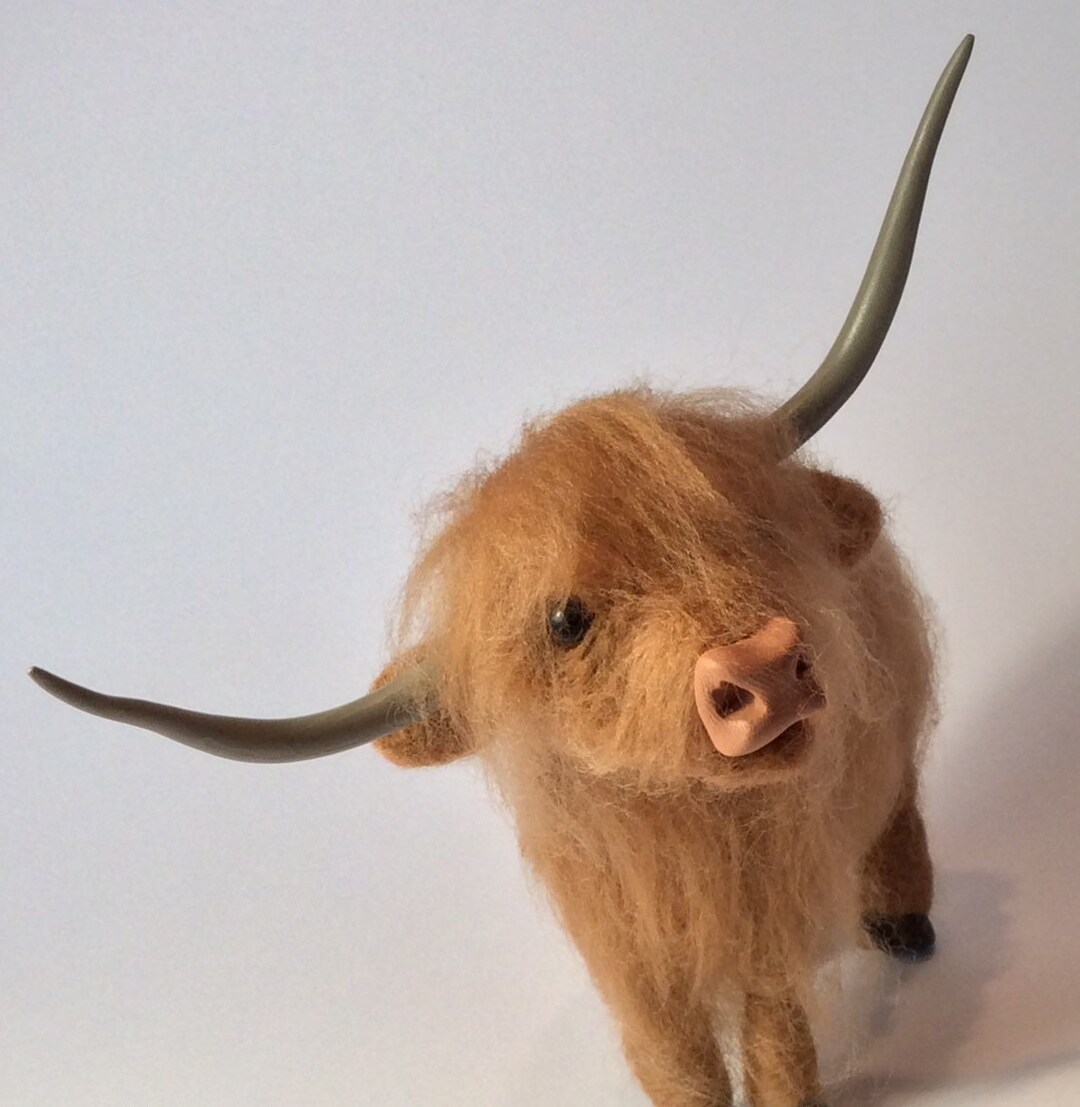 3D Printed Horns and Nose Set for Highland Cow Model. - Etsy