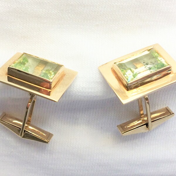 Green Cufflinks - Etsy