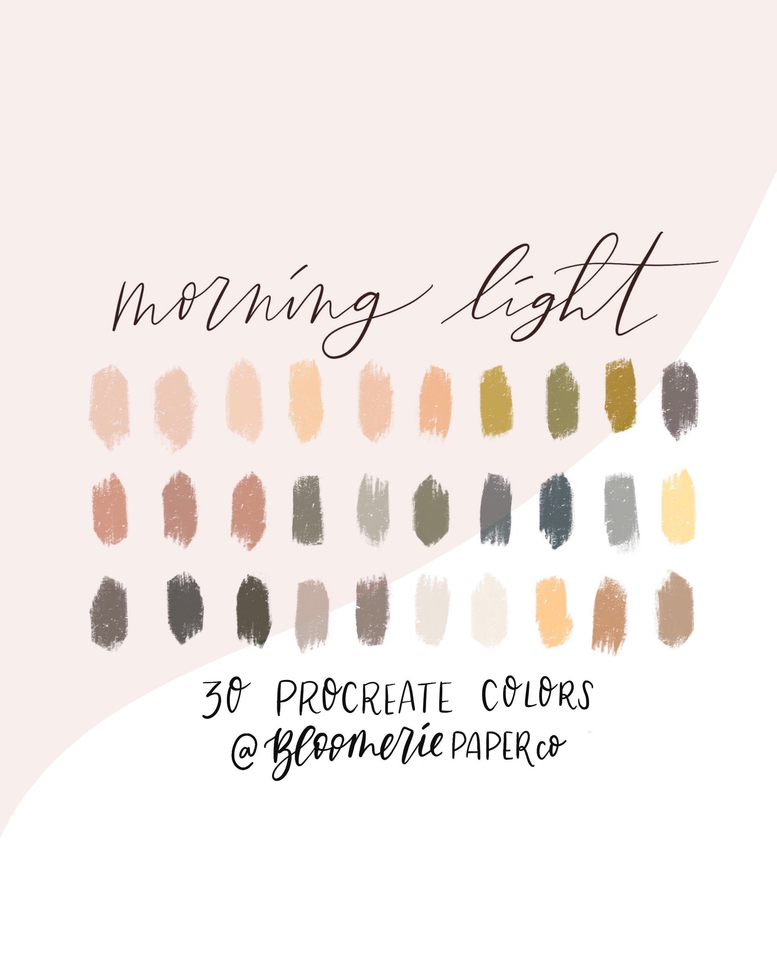 Morning Light / Autumn / Sunrise / Fall Colors / Procreate Color ...