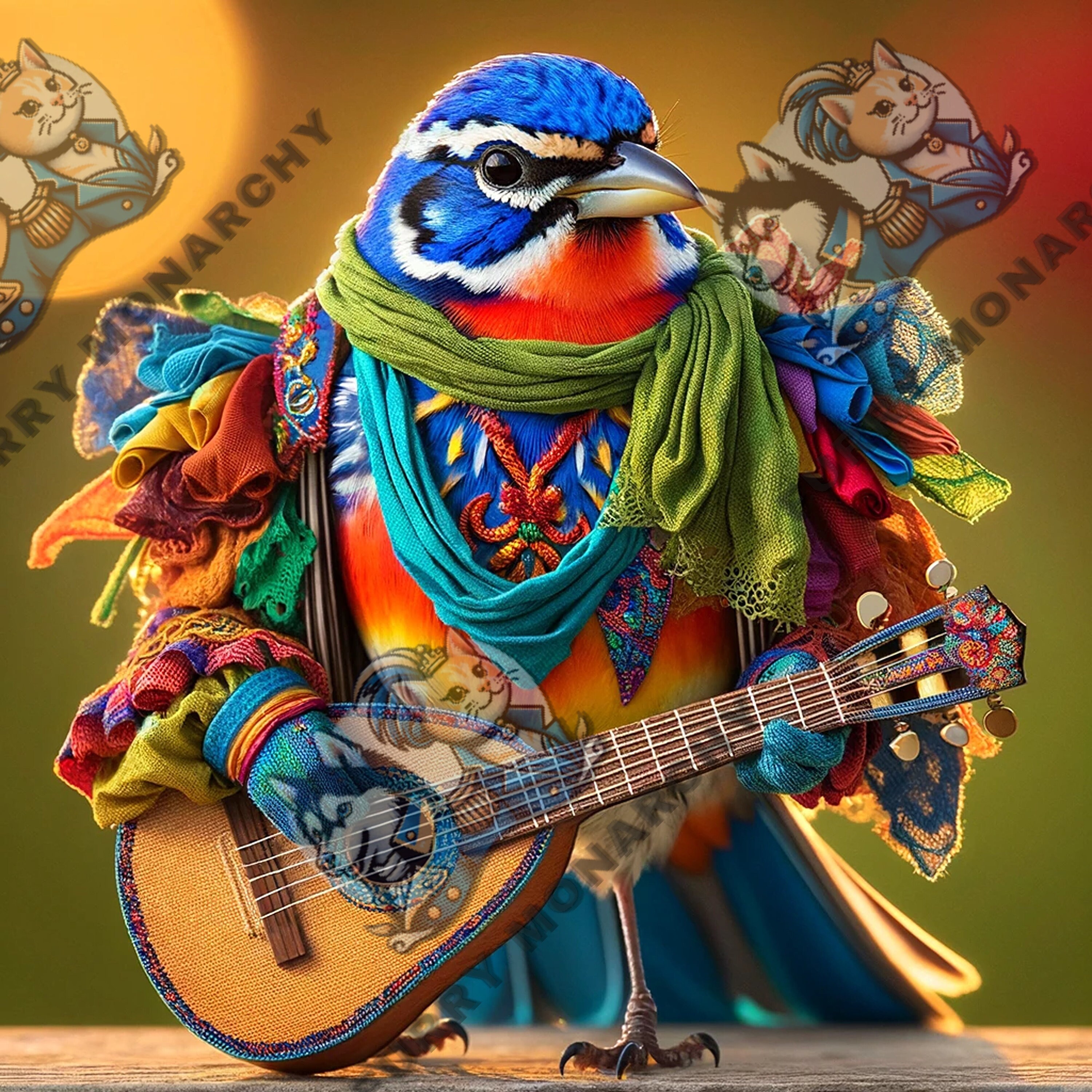 Royal Animal Digital Art Collection, Regal Attire Animal Portraits ...