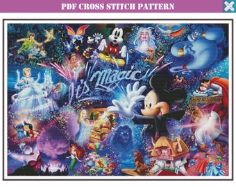 SUPERSIZED Fun Full Coverage Cross Stitch Pattern Digital Download PDF ...