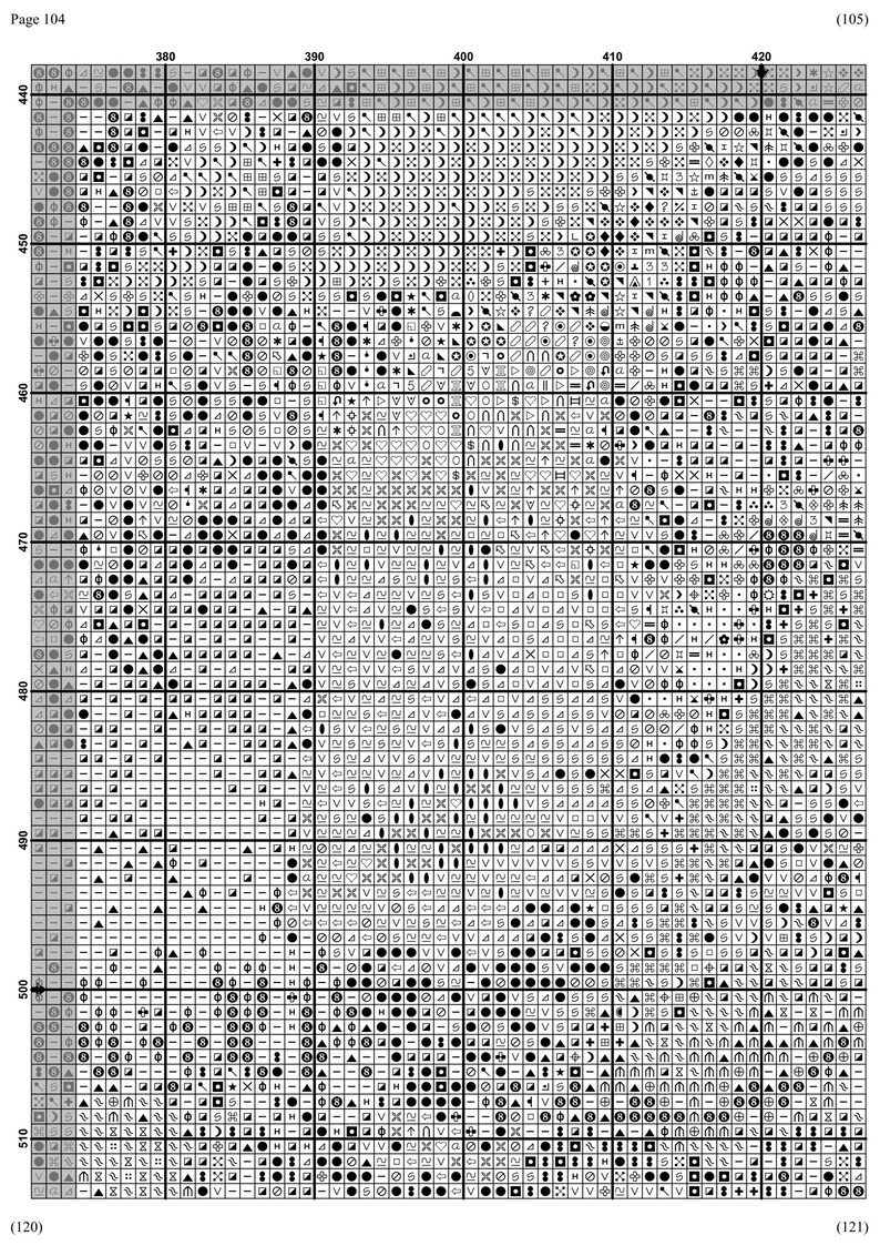 Full Coverage Maximum Size Cross Stitch Pattern PDF Pattern - Etsy