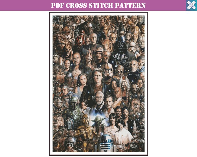 Largest Full Coverage Counted Cross Stitch Pattern Digital Printable ...
