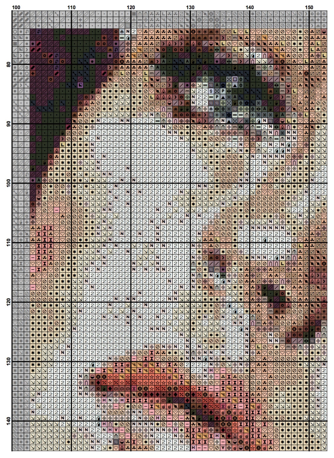 Woman Cross Stitch Pattern Cross Stitch Hat Large Cross Etsy