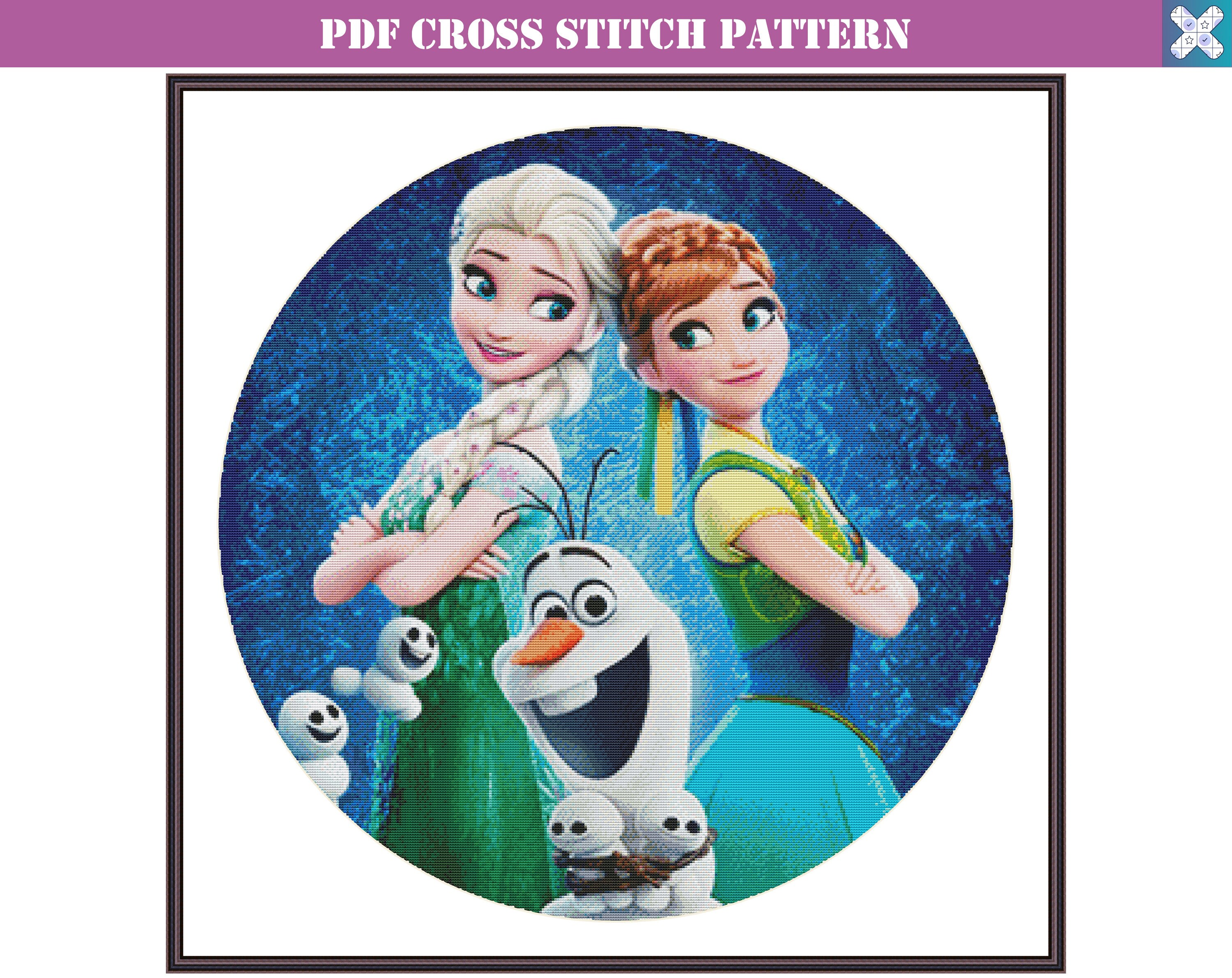 Sewing & Fiber Kits & How To Needlepoint watercolor xstitch pattern ...