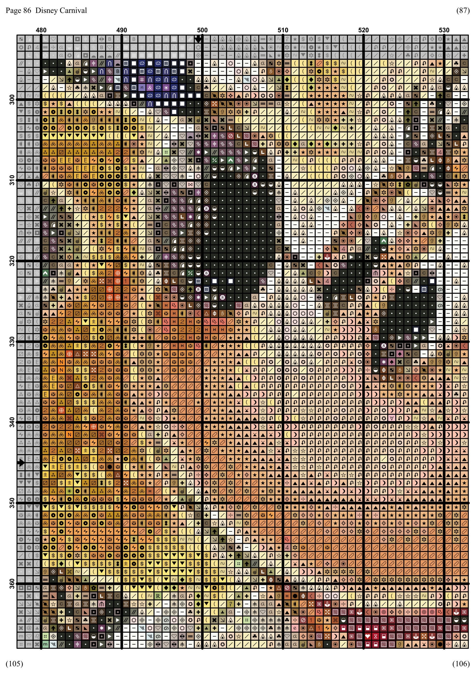 Supersized Full Coverage Counted Cross Stitch Pattern - Etsy
