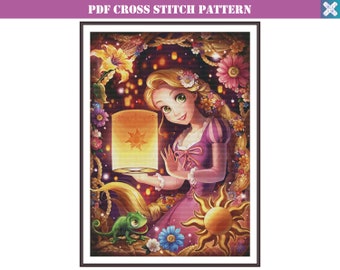Bundle of Four Detailed Very Big Full Coverage Counted Cross Stitch PDF ...