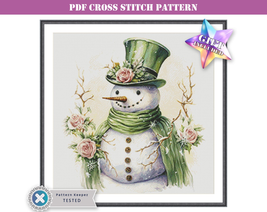 PDF Full Coverage Modern Counted Counted Cross Stitch Pattern Cute ...