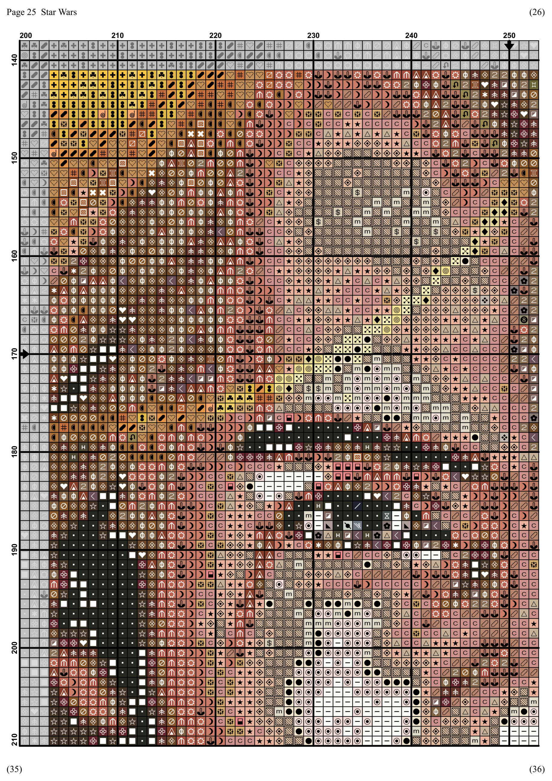 Cool Movie Poster Modern Full Coverage Counted Cross Stitch - Etsy