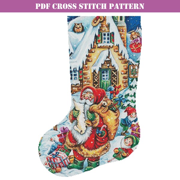 Cross Stitch Patterns Christmas Stockings - Etsy