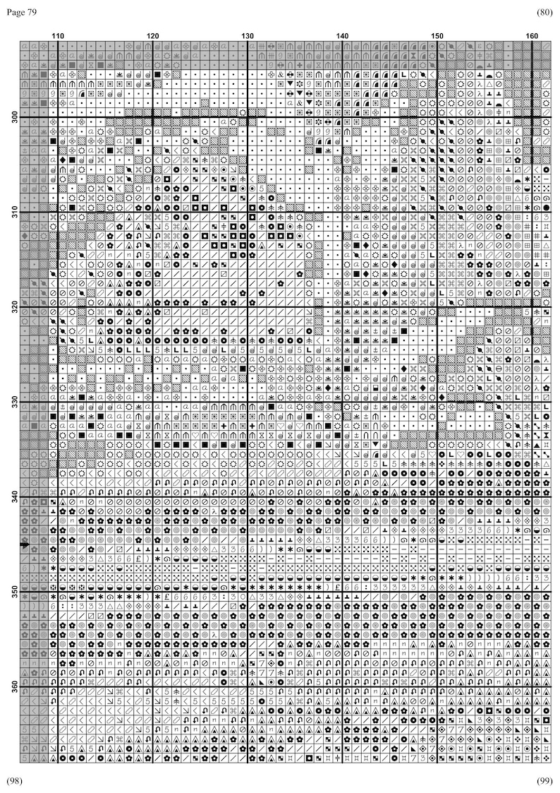 Largest Full Coverage Counted Cross Stitch Pattern Digital - Etsy