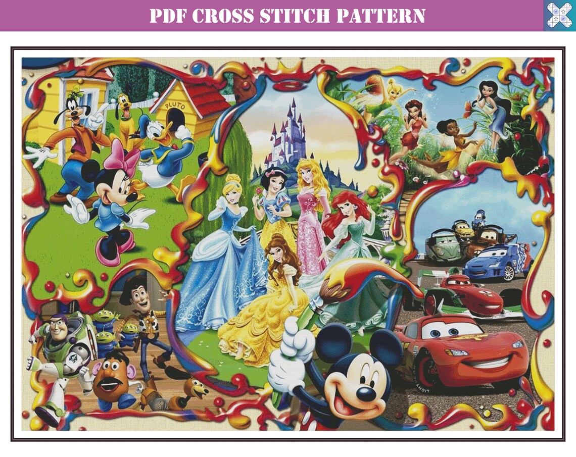 Full Coverage Maximum Size Cross Stitch Pattern PDF Pattern | Etsy