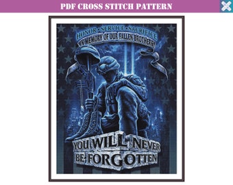 Soldier Cross Stitch | Etsy