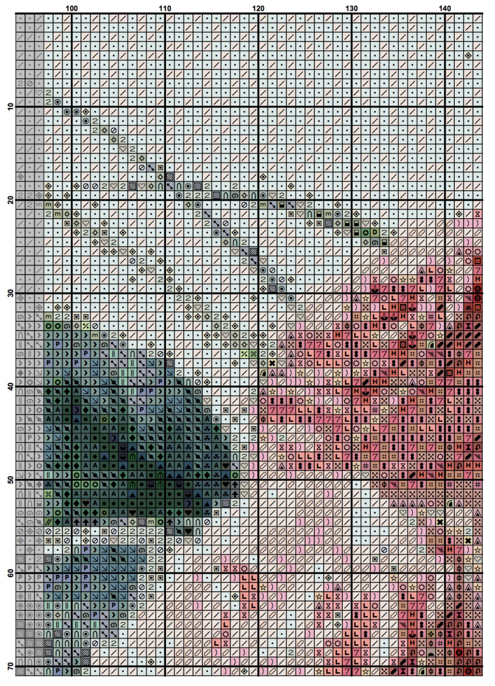 Cross Stitch Roses Cross Stitch Flower Cross Stitch Design - Etsy