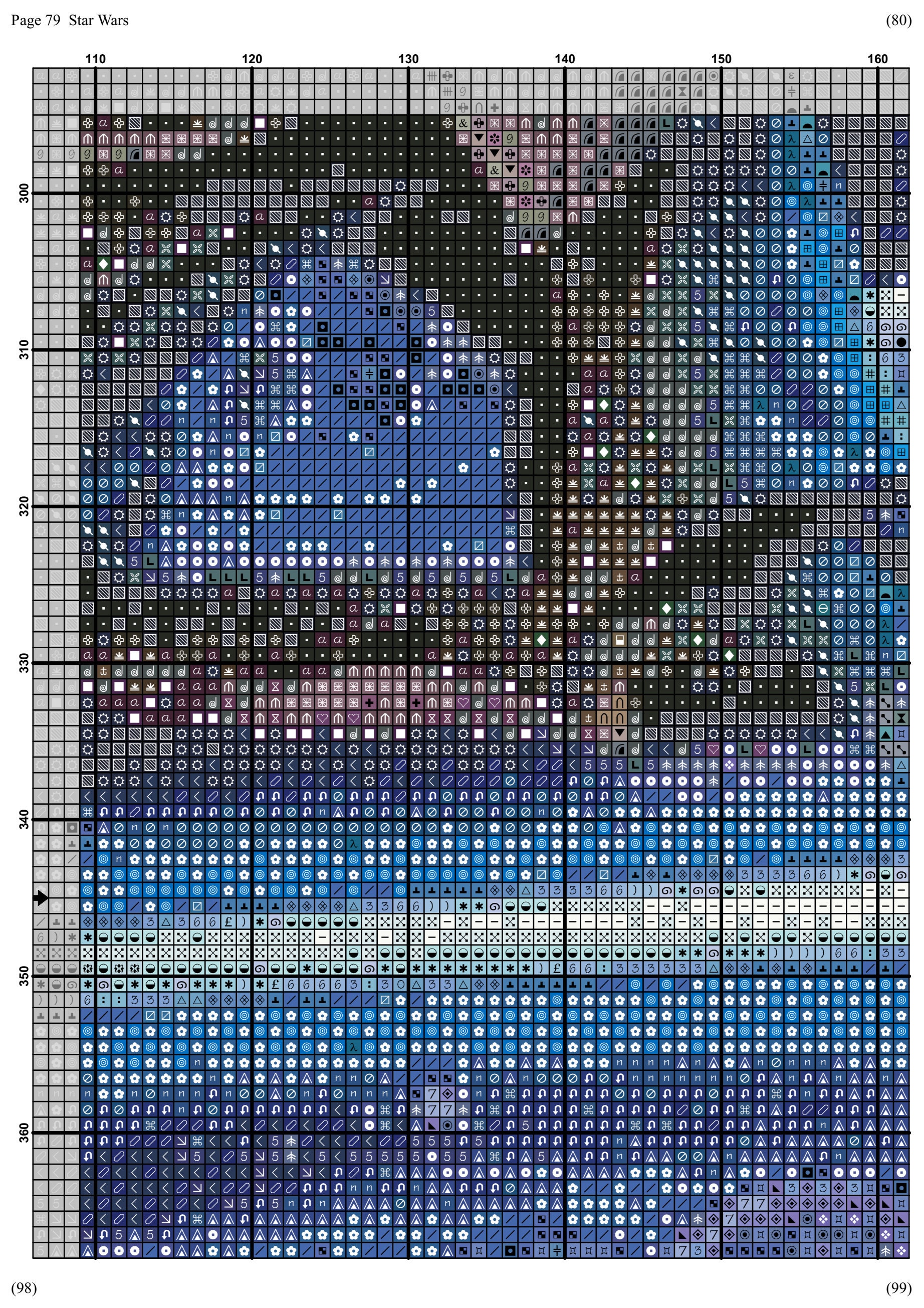 Largest Full Coverage Counted Cross Stitch Pattern Digital - Etsy