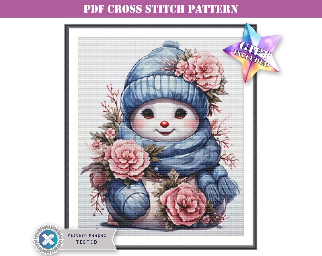 PDF Full Coverage Modern Counted Counted Cross Stitch Pattern Cute ...