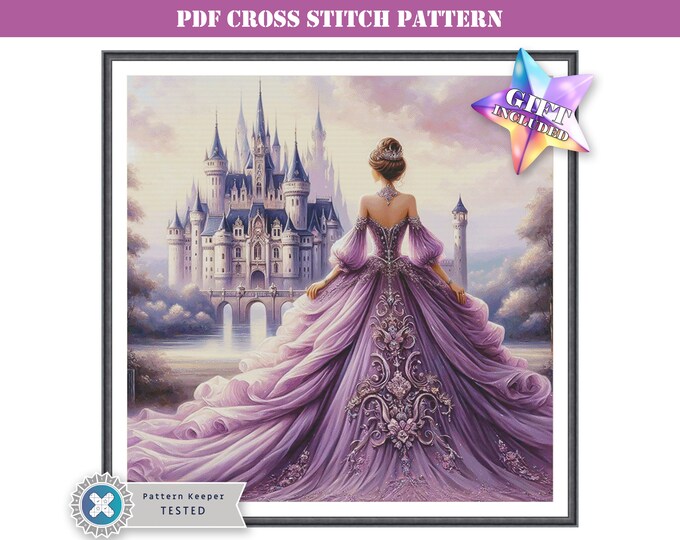 SUPERSIZED Fun Modern Full Coverage Counted Cross Stitch Pattern ...