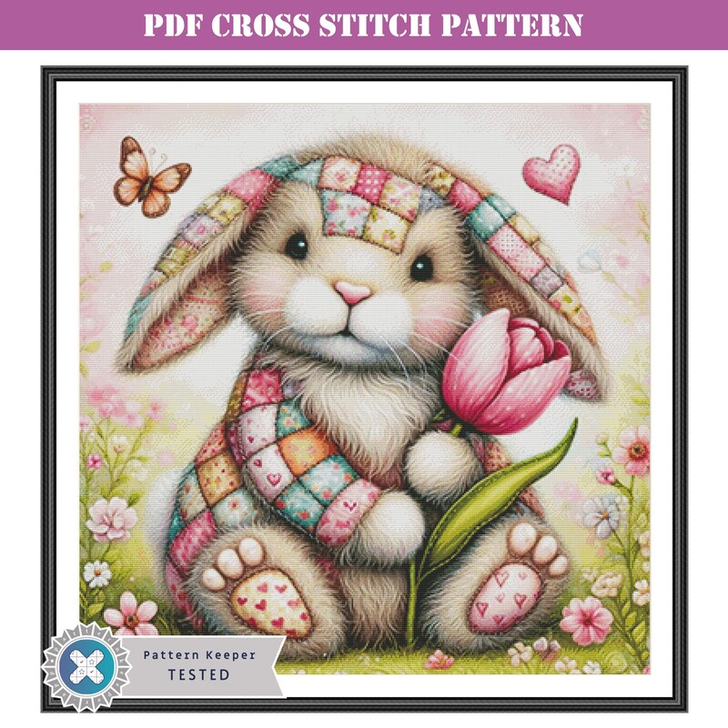 Patchwork Bunny - Etsy