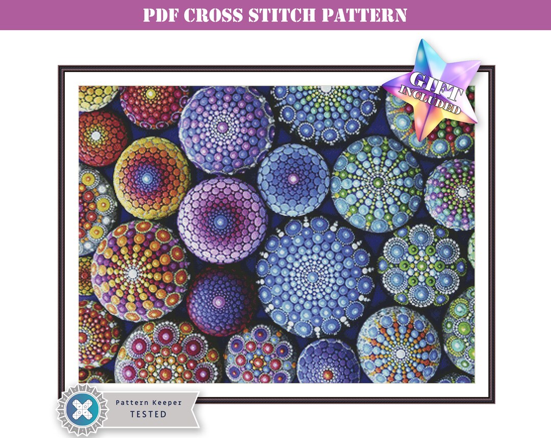 Abstract Cross Stitch Pattern | Stone Cross Stitch | Counted Cross ...