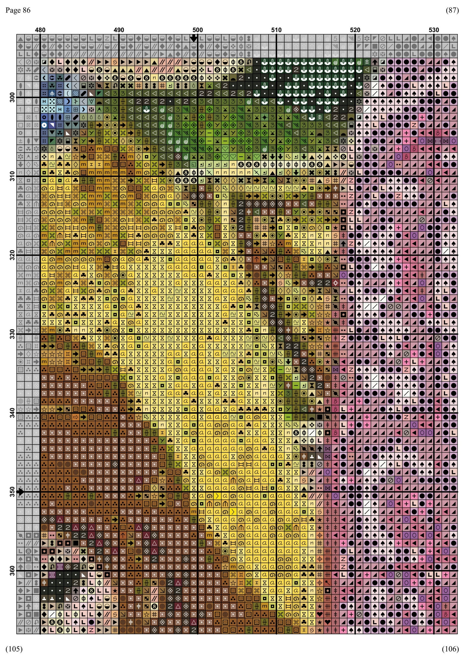 Full Coverage Maximum Size Cross Stitch Pattern PDF Pattern - Etsy