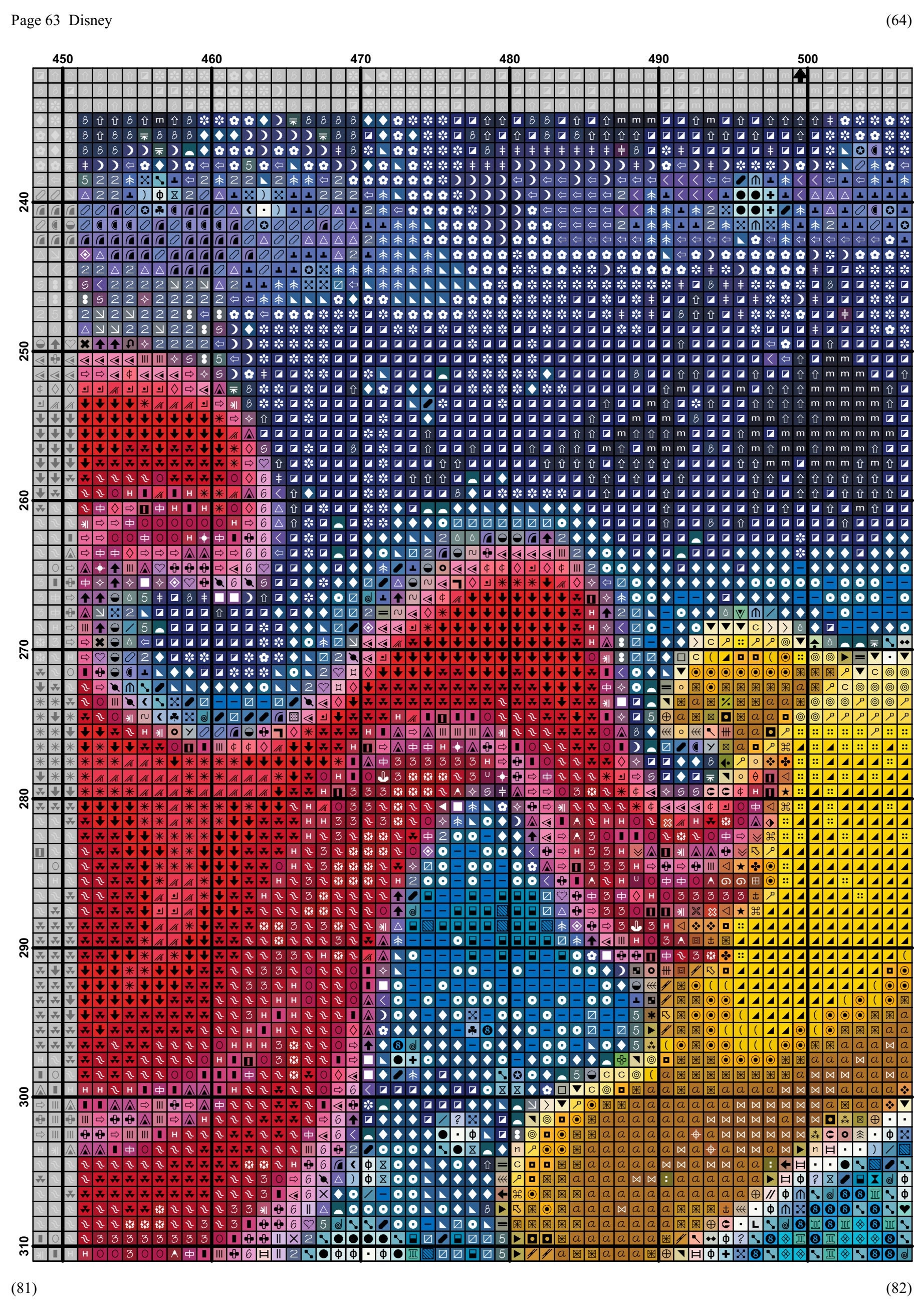 SUPERSIZED Fun Full Coverage Cross Stitch Pattern Digital - Etsy