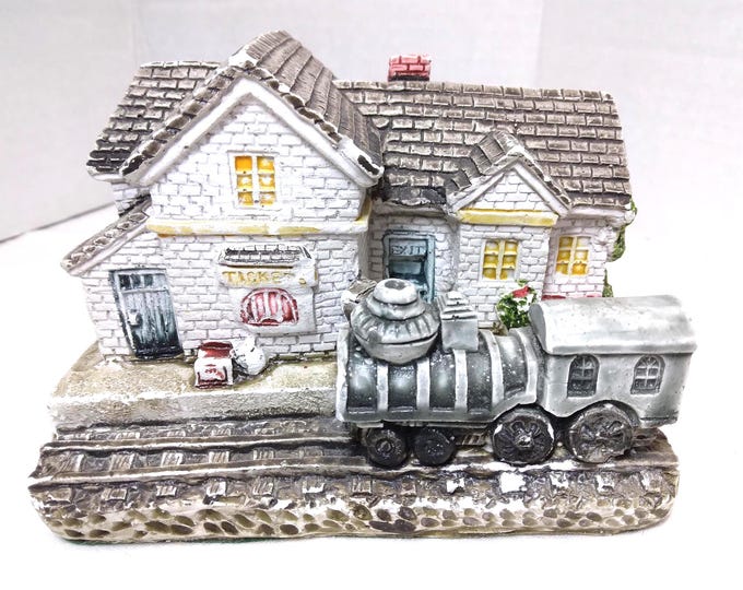 Vintage Ron Gordon Railroad Station, Ceramic Train Figurine - Etsy