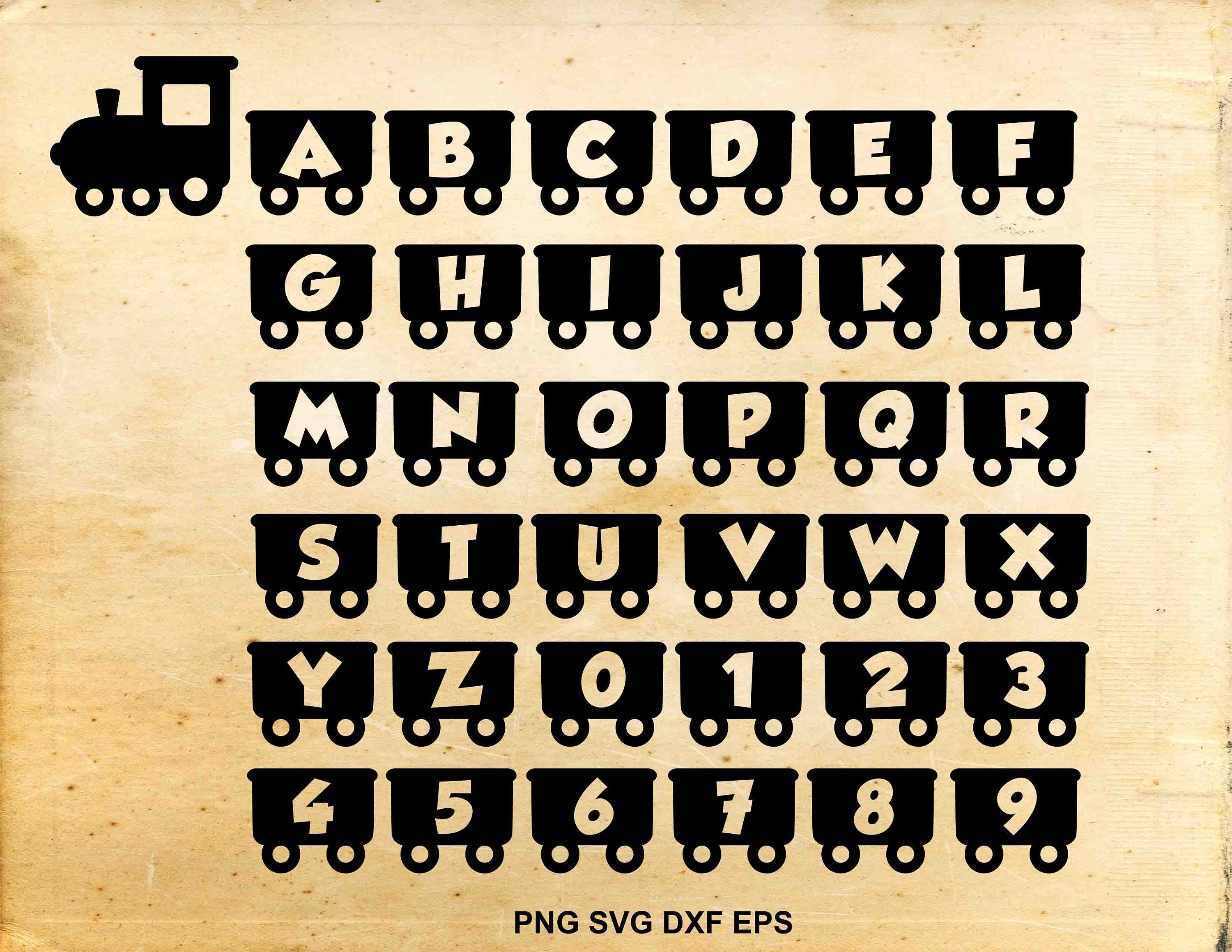 Kids Font Svg Birthday Font Baby Monogram Monogram Alphabet | Etsy