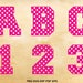 Polka Dot Font Svg, Polka Dot Numbers, Polkadot Font, Polka Dot ...