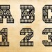 Aztec Font Svg, Aztec Monogram, Aztec Letters, Tribal Font, Aztec ...