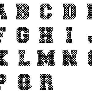 Polka Dot Font Svg, Polka Dot Numbers, Polkadot Font, Polka Dot ...