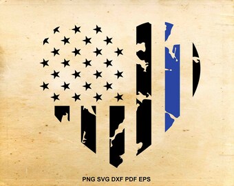 Police Svg Bundle, Thin Blue Line Svg Designs, Police Heart, Flag, Wife ...