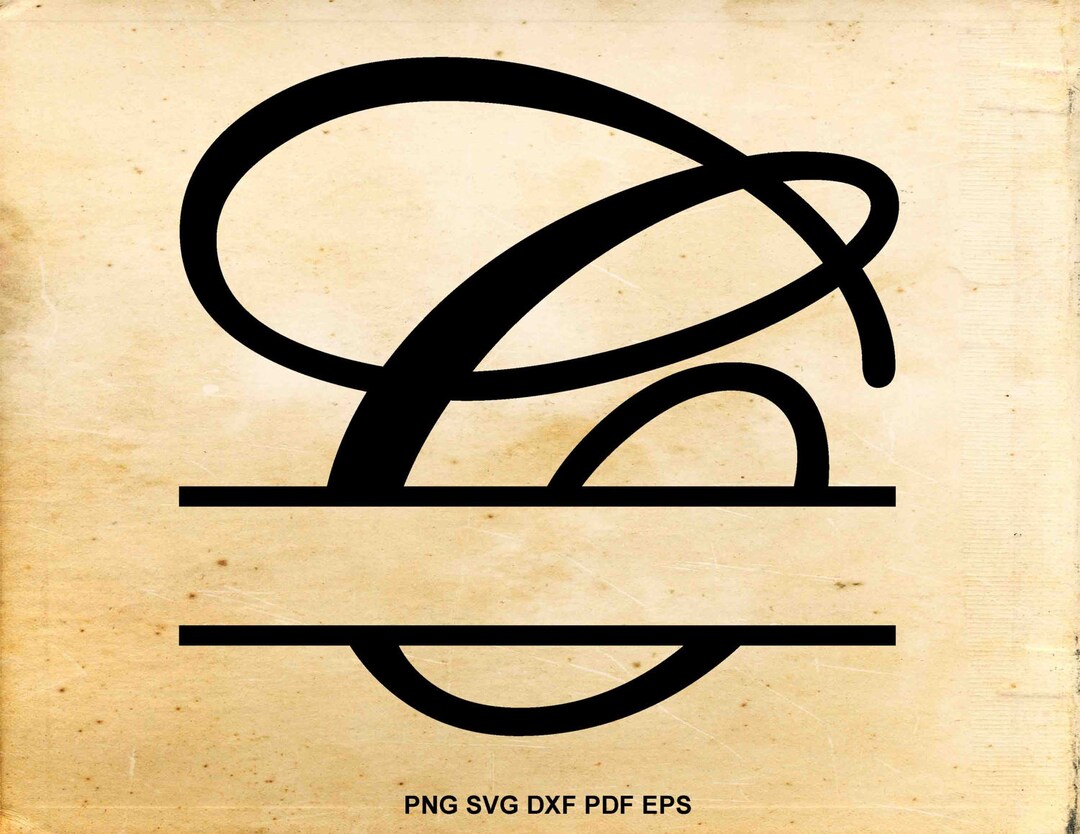 Split Monogram Svg, Monogram Alphabet, Split Letter, Split Monogram ...