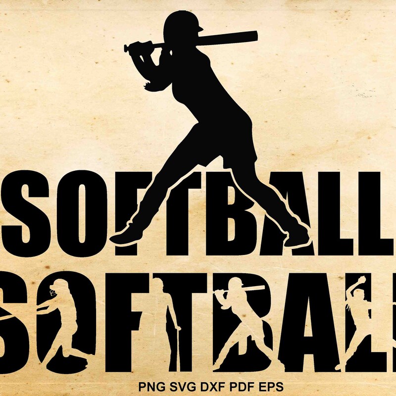 Softball Svg Files - Etsy