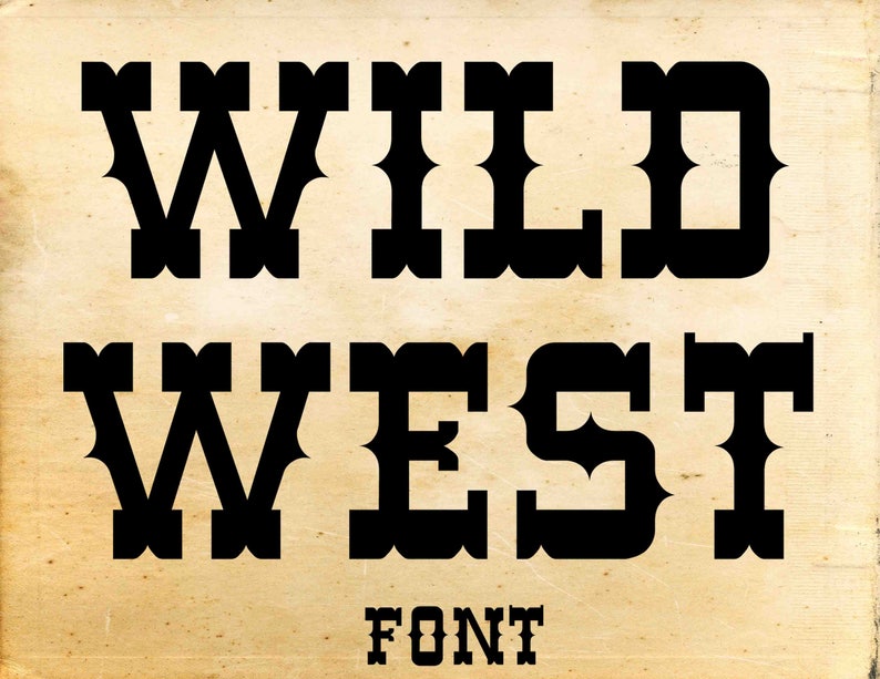Western polices svg alphabet Western Western lettres svg - Etsy France