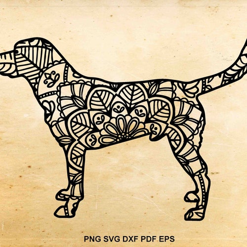 Zentangle Labrador Svg Doodle Labrador Labrador Mandala | Etsy UK