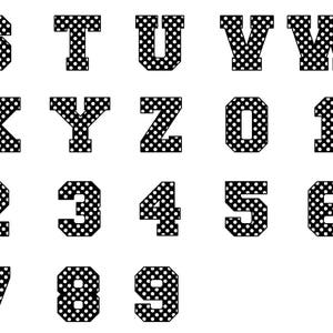 Polka Dot Font Svg, Polka Dot Numbers, Polkadot Font, Polka Dot ...