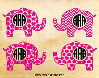 Svg Elephant Chevron - Etsy