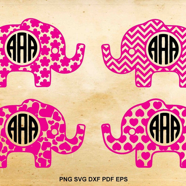 Chevron Elephant - Etsy