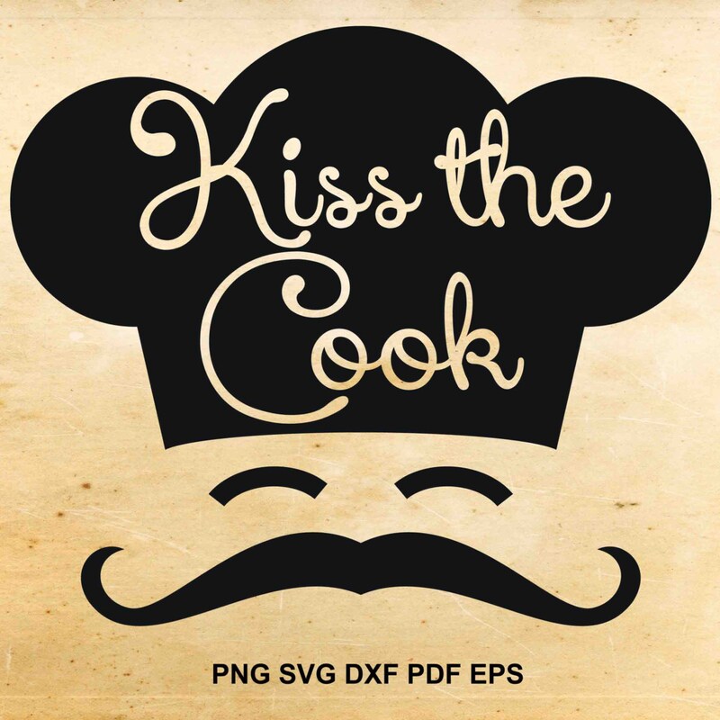 Kiss the Cook Svg - Etsy