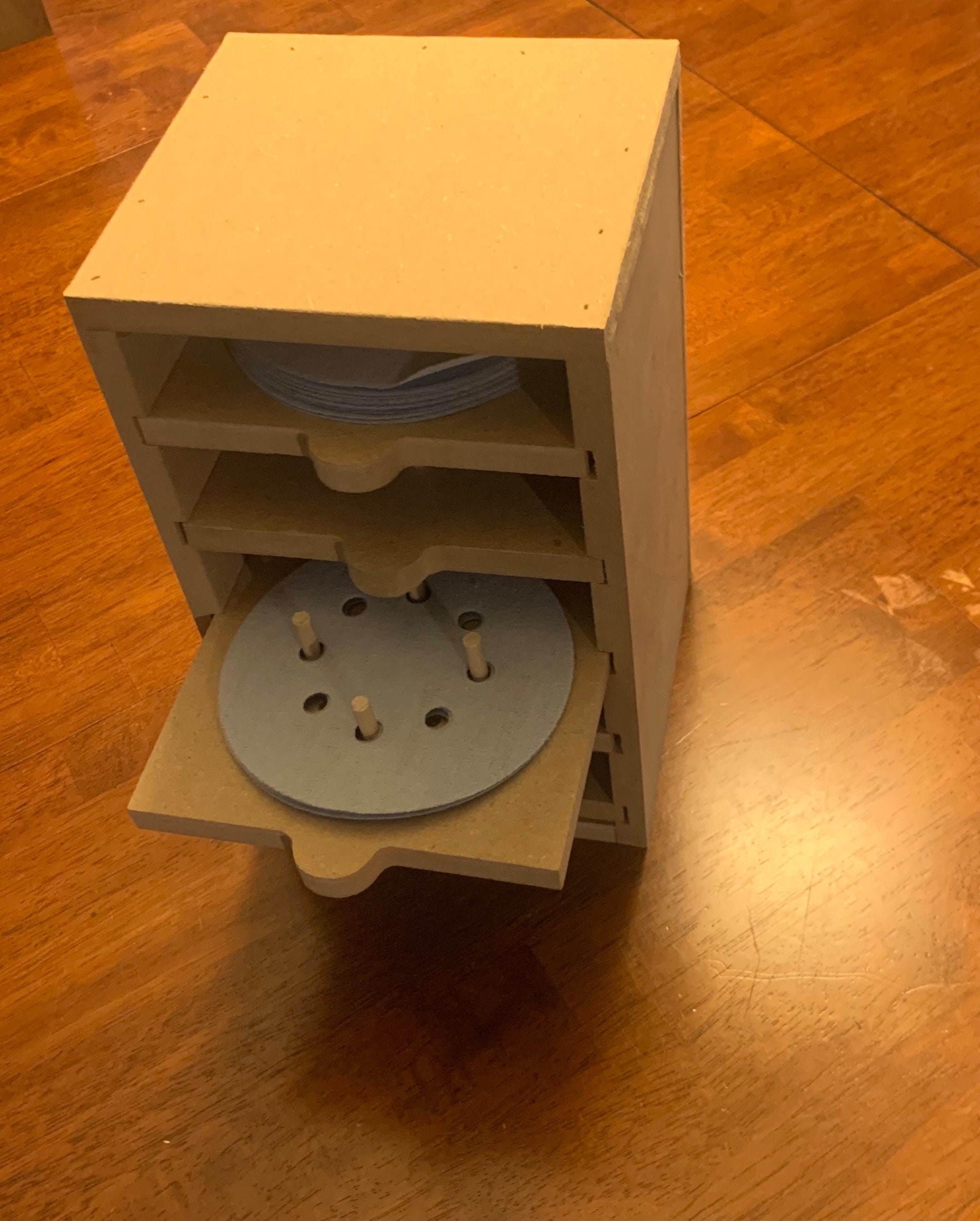 DXF File for Cnc. Digital File of the Orbital Sanding Disc Organizer ...