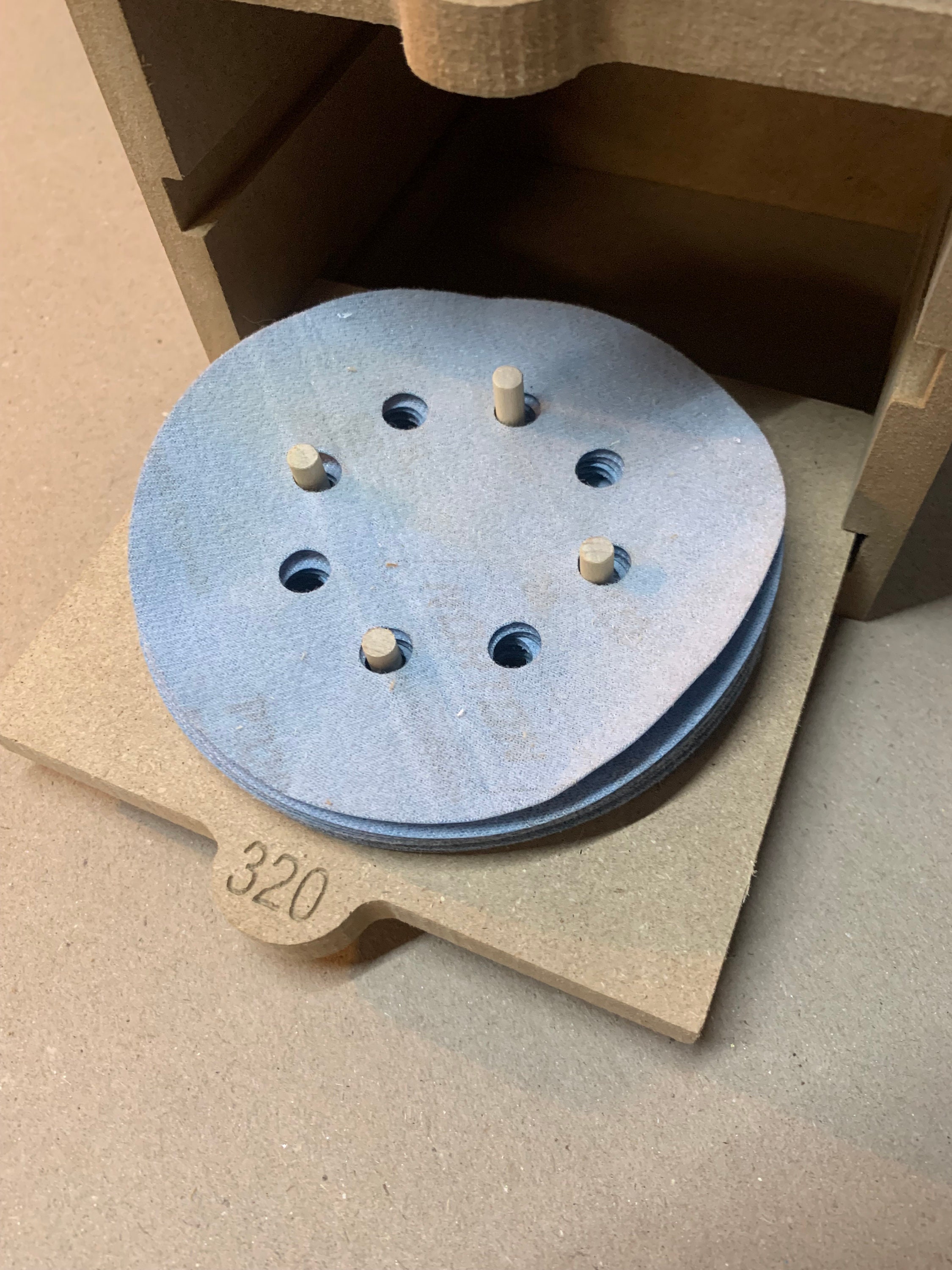 DXF File for Cnc. Digital File of the Orbital Sanding Disc Organizer ...