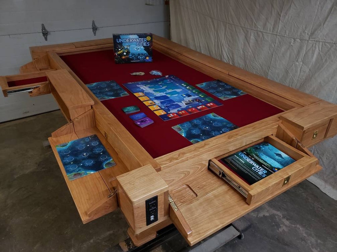 Cherry 8 Player Game Table - Etsy